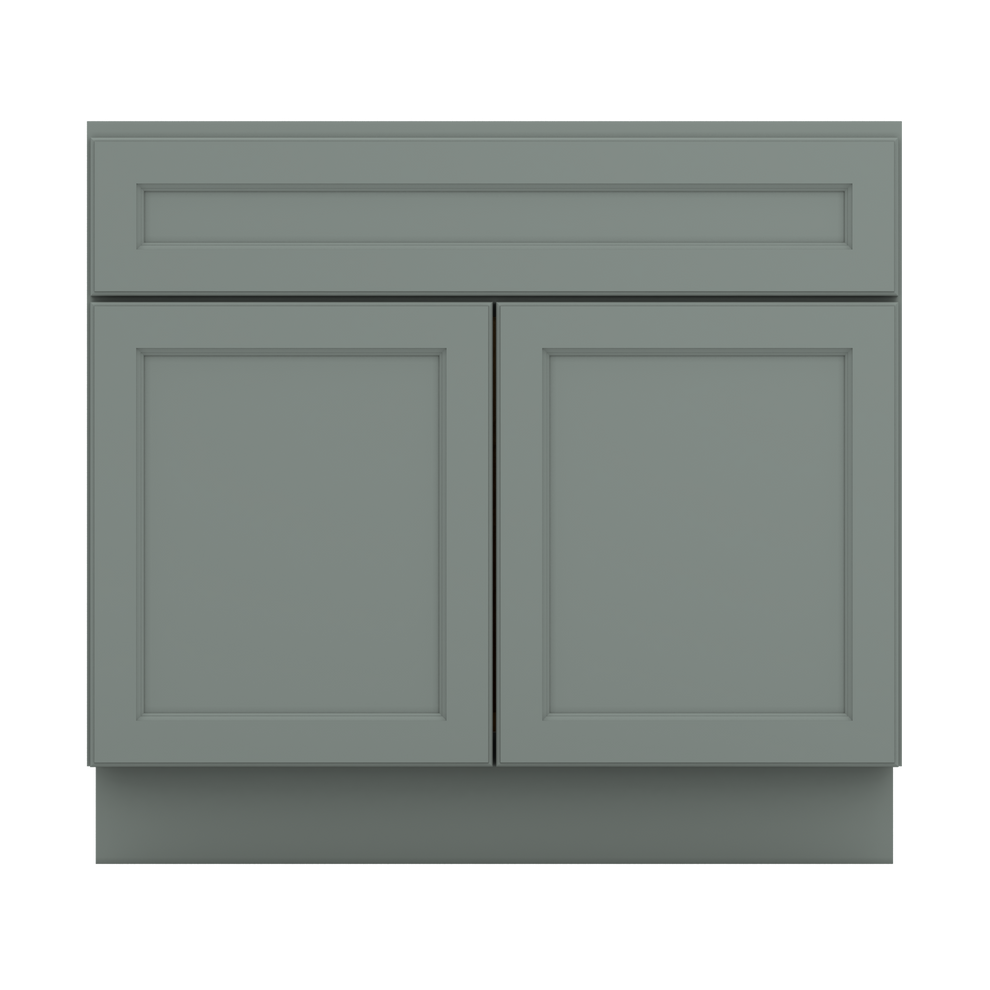 J&K Sage E3 Vanity Base Sink Door/False Drawer 36" W x 33" H x 21" D ...